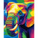 Abstracte Kleurrijke Olifant | Schilderen op Nummer – Schilder Op Nummers